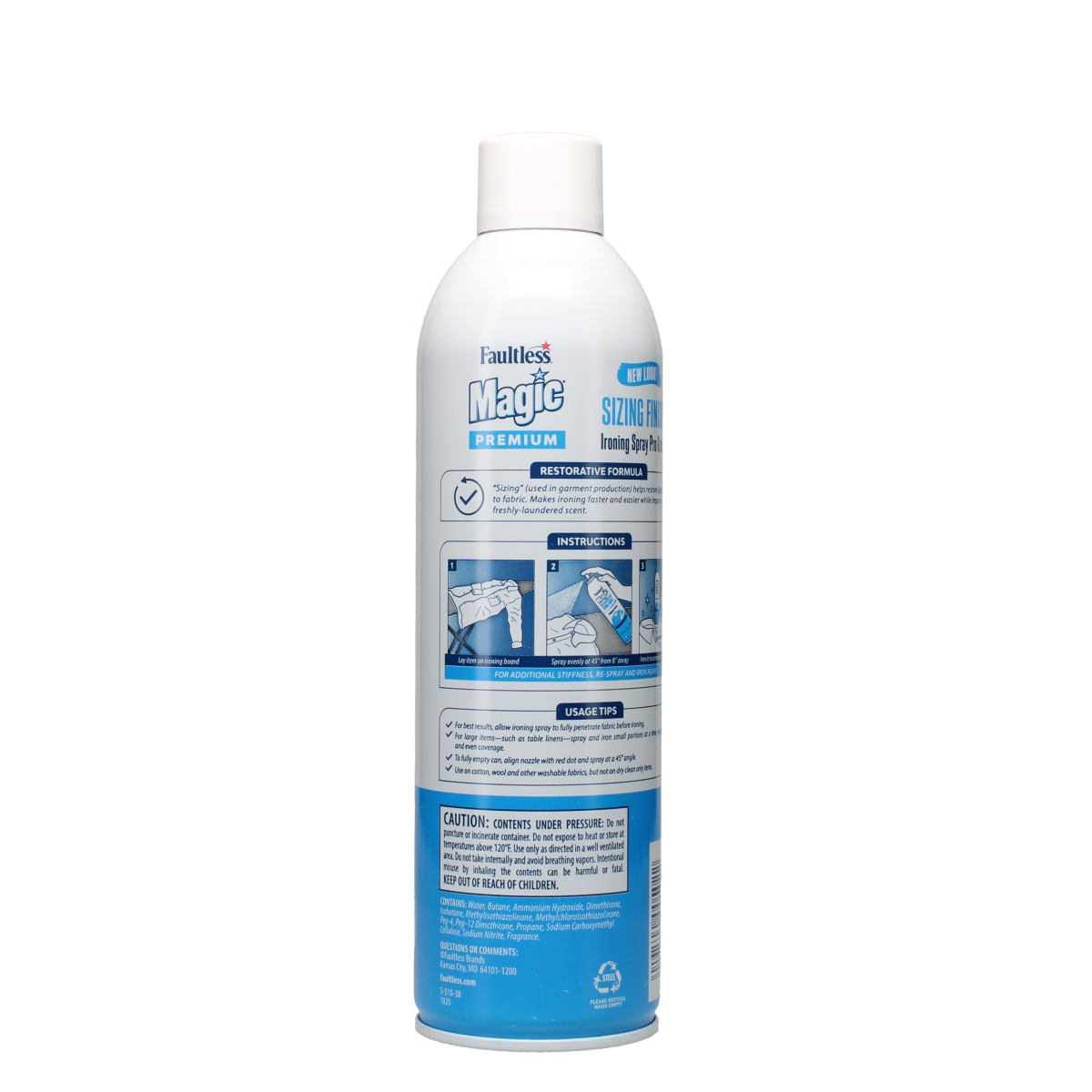 Magic Sizing Light Body Ironing Spray – Faultless Brands